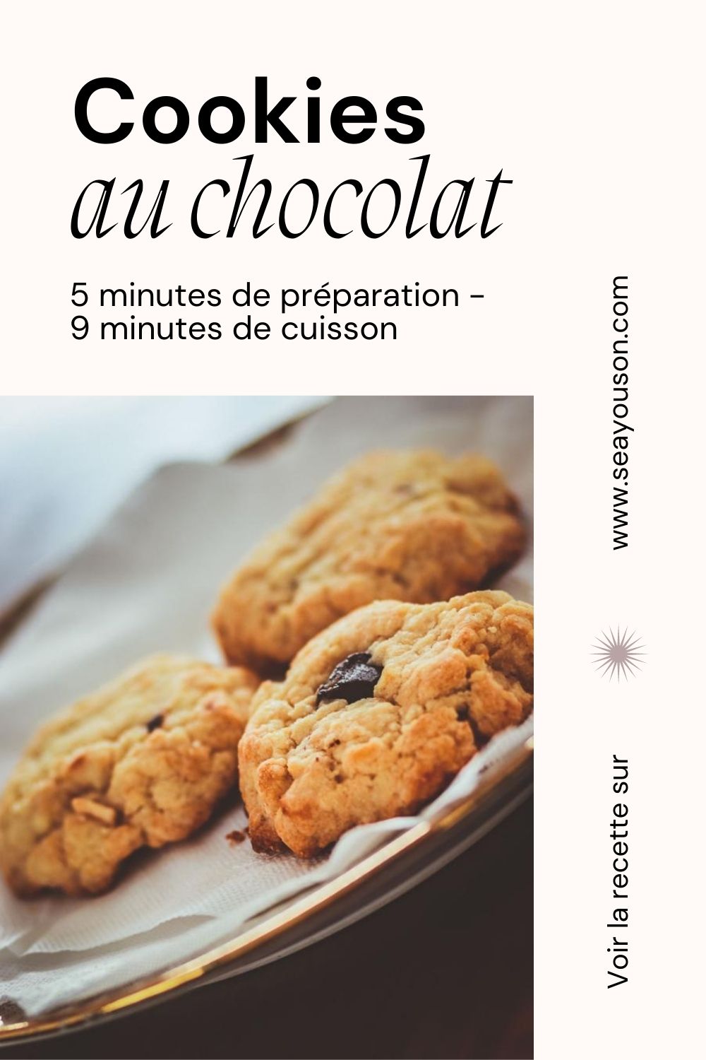 Simple et rapide: la meilleure recette de cookies américains au chocolat