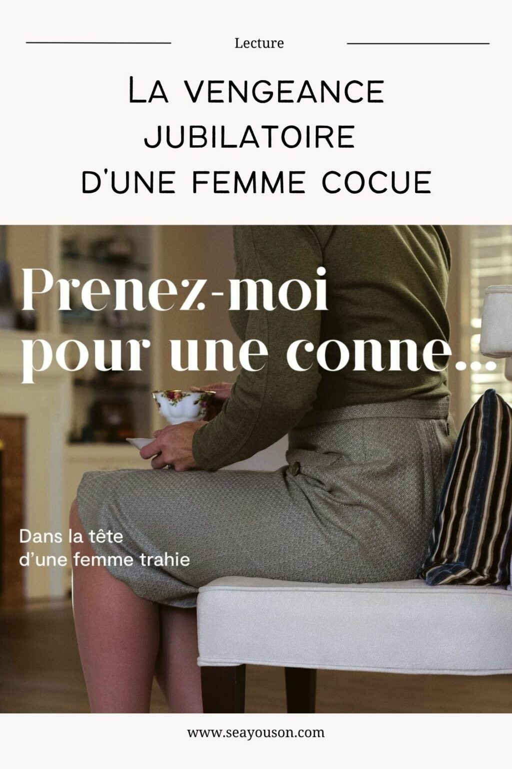 Prenez-moi pour une conne: la vengeance jubilatoire d'une femme cocue